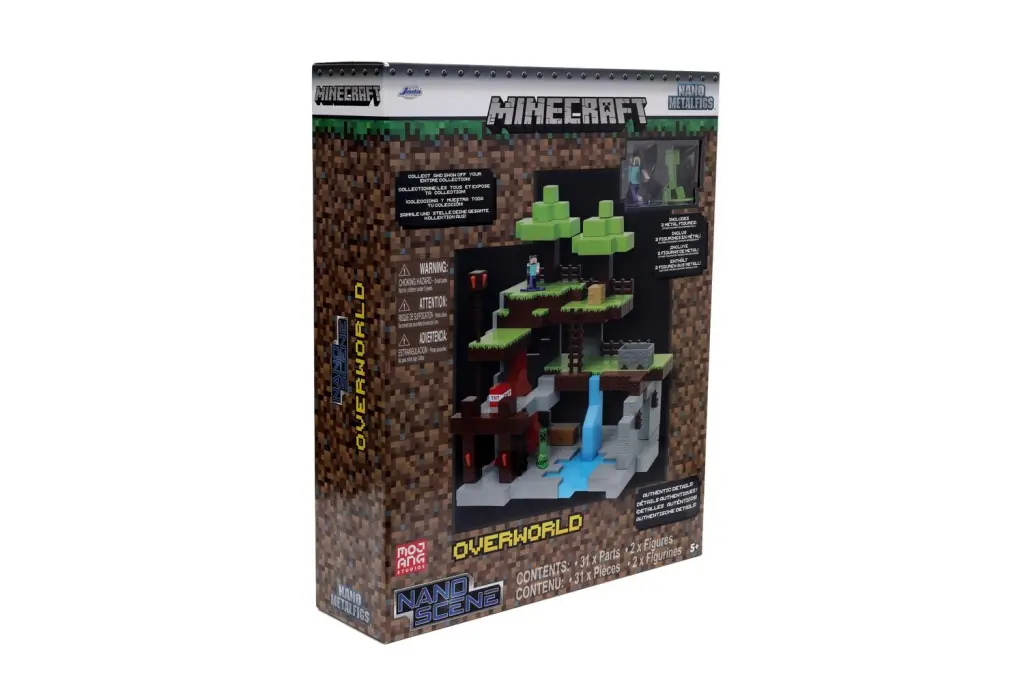 Minecraft Nano Metalfigs Overworld Scene - Minecraftbutiken.se