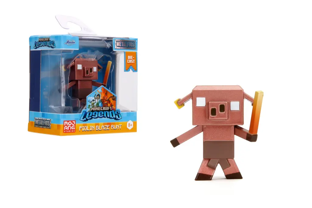 Minecraft Legends Metallfigur 1-pack 2,5” Piglin Blaze Runt - Minecraft ...