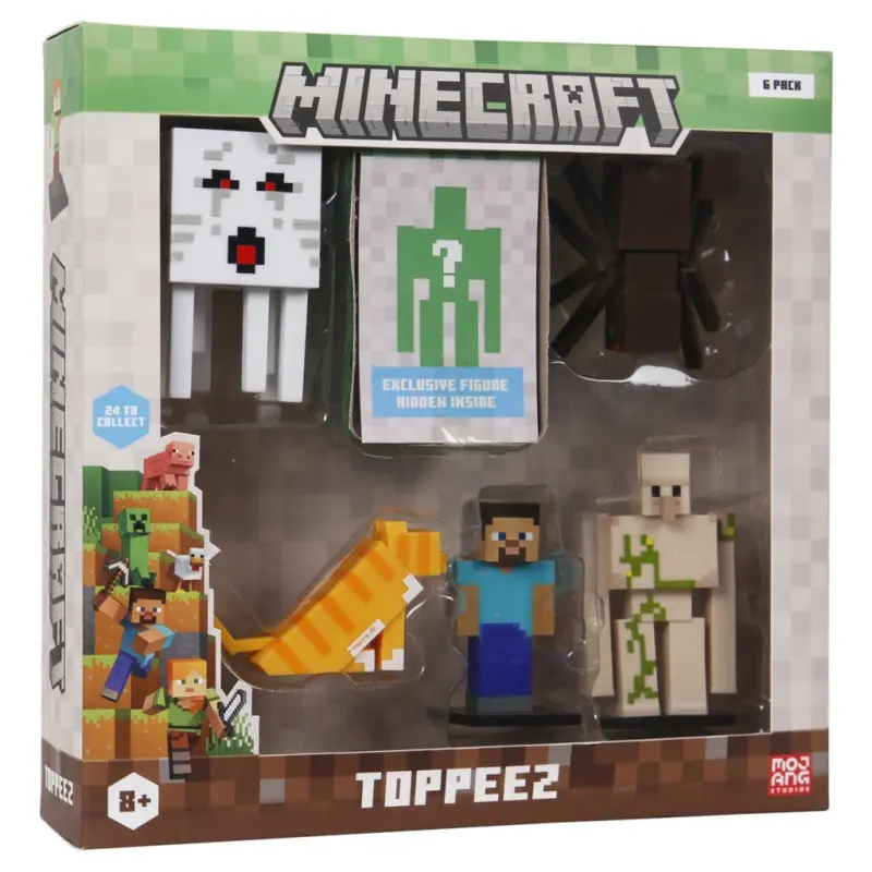 Minecraft Toppeez Figurer 6-pack Deluxe box Spider - Minecraft ...